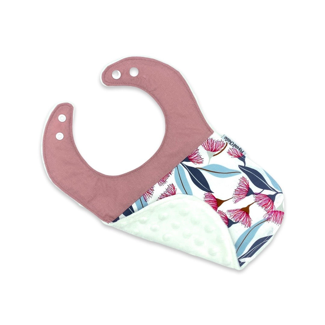 Classic Bib - Gum Nut Flowers – Peg and Charlie